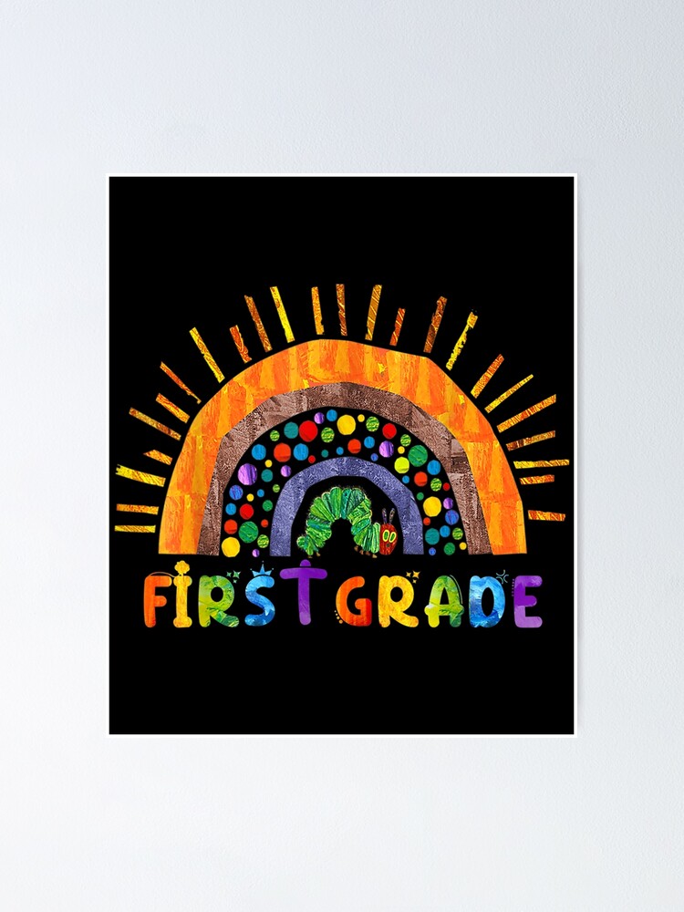 "First Grade Rainbow Girls Boys Teacher Team 1st Grade Squad " Poster ...