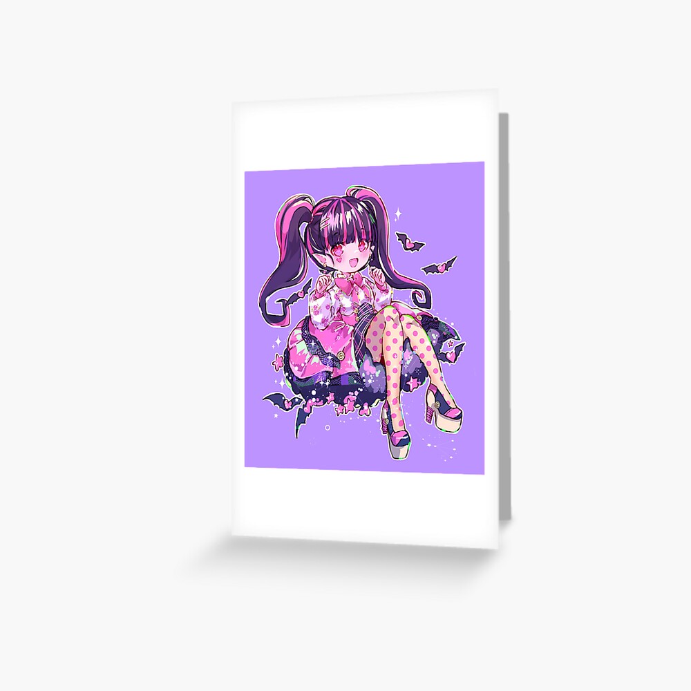 "Draculaura chibi " Greeting Card for Sale by fake-artz | Redbubble