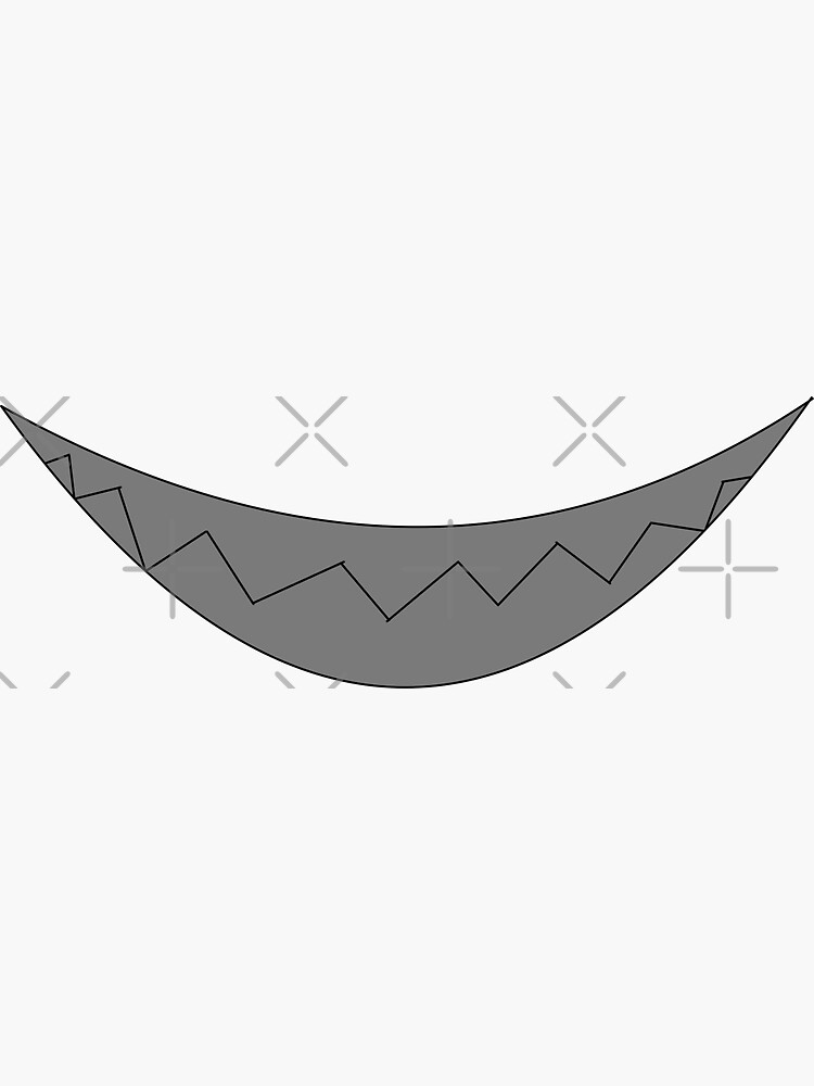 "Sharp teeth" Sticker for Sale by Nyamelon | Redbubble