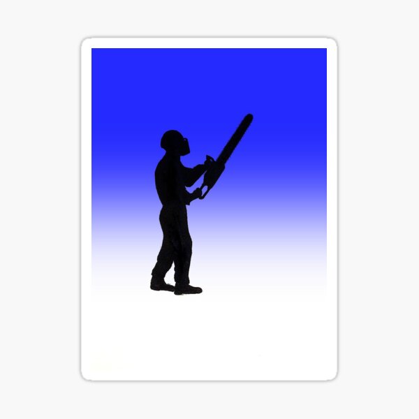 "Arborist tree surgeon using chainsaw" Sticker by KoiPainting | Redbubble