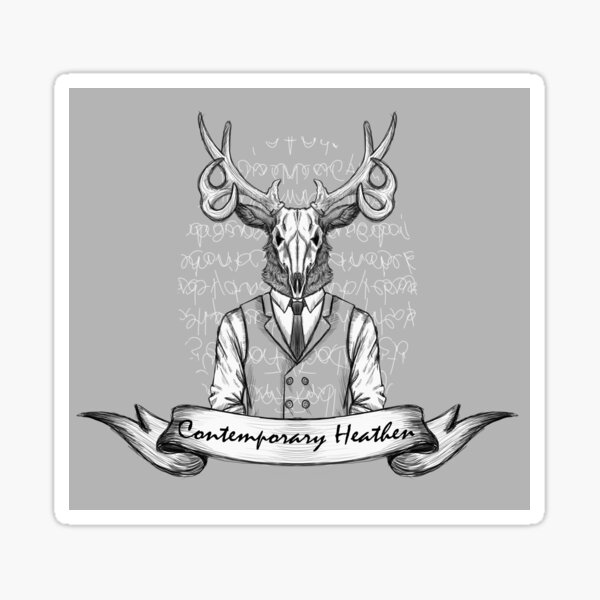 "Contemporary Heathen" Sticker for Sale by ThePickledPanda | Redbubble