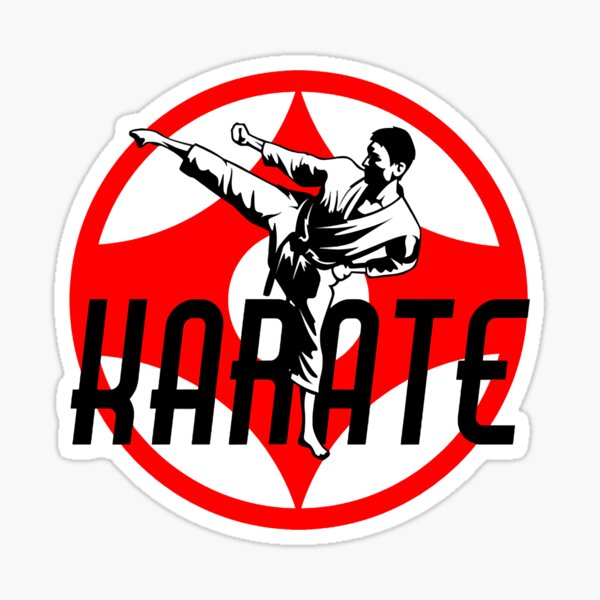 "Karate Kyokushin MMA Fighter " Sticker for Sale by ERICDREWS | Redbubble