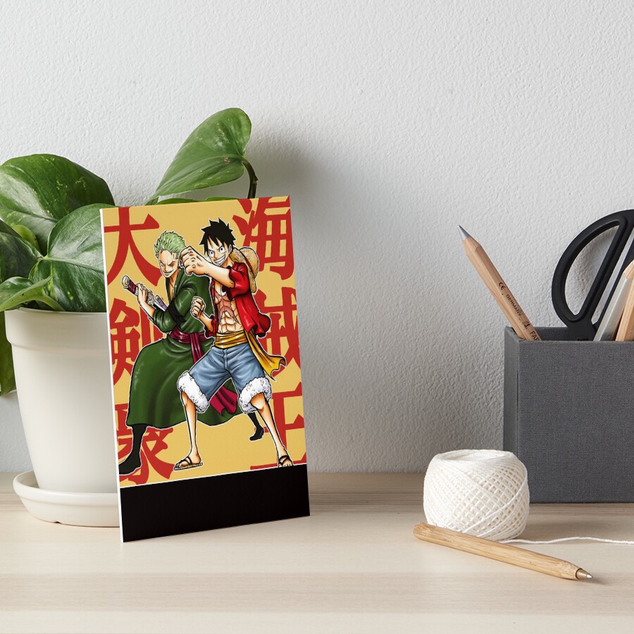 "One Piece Monkey D Luffy And Roronoa Zoro" Art Board Print for Sale by ...
