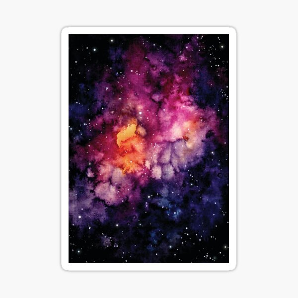 "Outer Space and Nebula" Sticker by Cordata | Redbubble