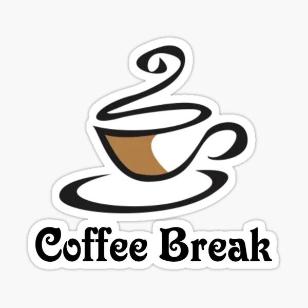"coffee break" Sticker for Sale by ClassicProject | Redbubble