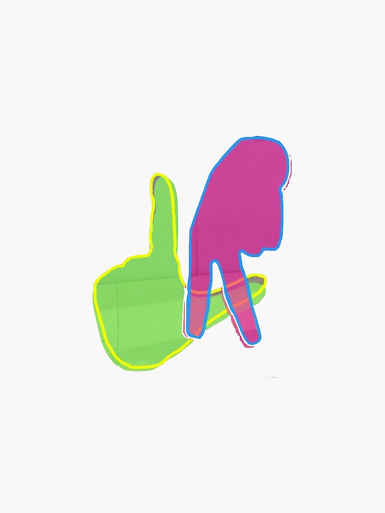 "LA Fingers" Sticker for Sale by isabeltavenner | Redbubble