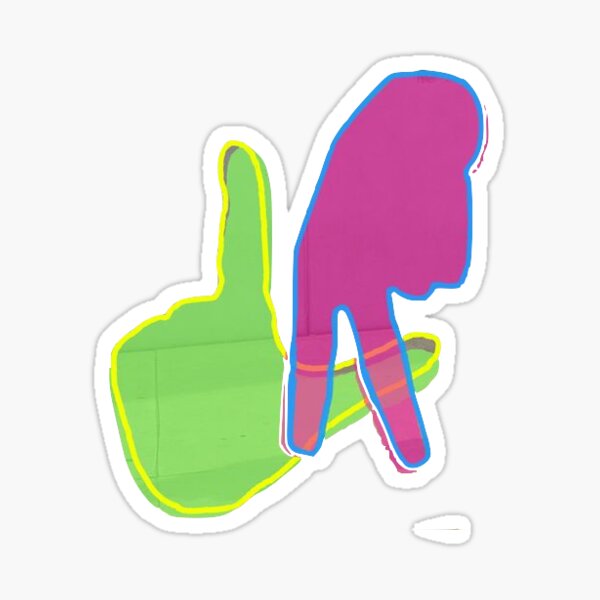 "LA Fingers" Sticker for Sale by isabeltavenner | Redbubble