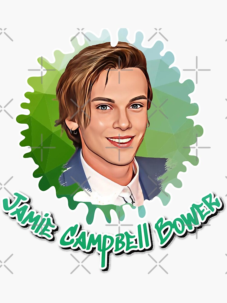 "Wonderful Memory Jamie Campbell Bower Graphic For Fan" Sticker for ...