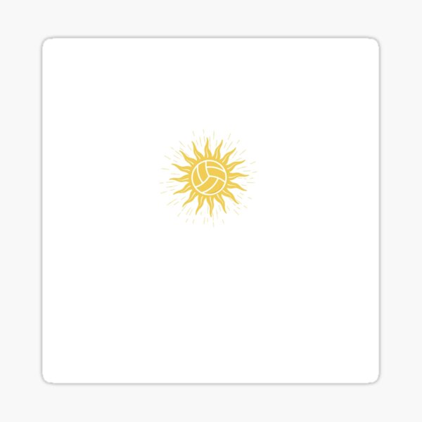 "Volleyball Sun Chiffon Top" Sticker for Sale by marisannogm | Redbubble