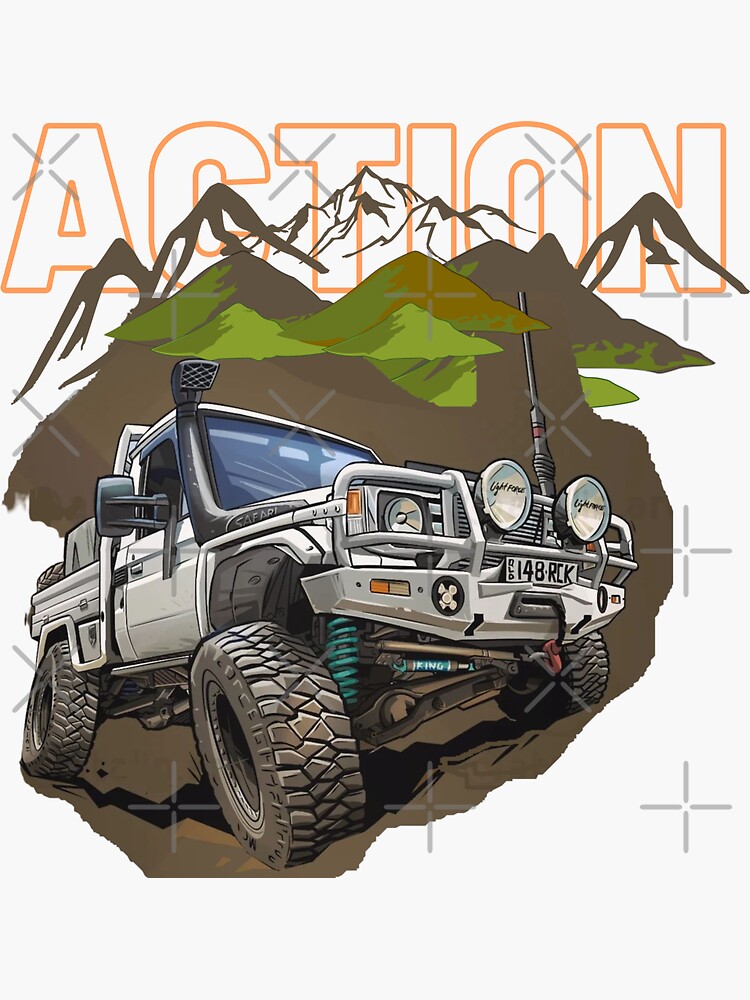 "HDJ79 Landcruiser UTE" Sticker for Sale by ckudagama | Redbubble