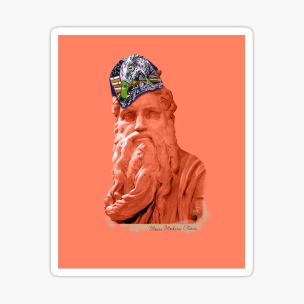 "Moses Modern Times (by ACCI)" Sticker for Sale by VanyssaGraphics ...