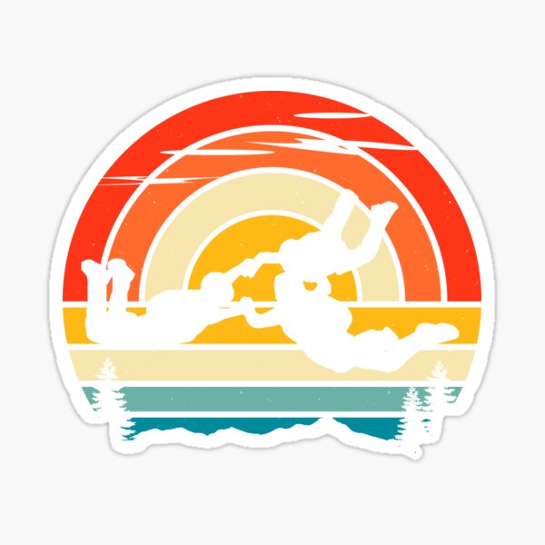 "Sunset-Skydiving" Sticker for Sale by TamiHashi | Redbubble
