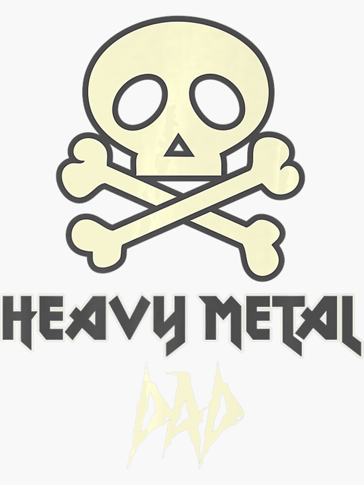 "Hard Rock Heavy Metal Dad" Sticker for Sale by YeuuDuoy | Redbubble