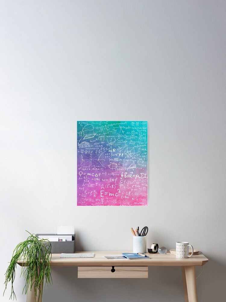 "Math Formula Equation Watercolor" Poster for Sale by PopArtDesigns ...