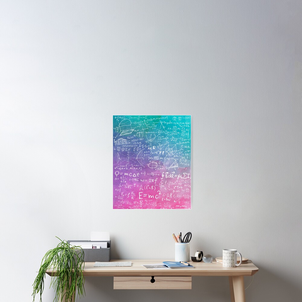 "Math Formula Equation Watercolor" Poster for Sale by PopArtDesigns ...