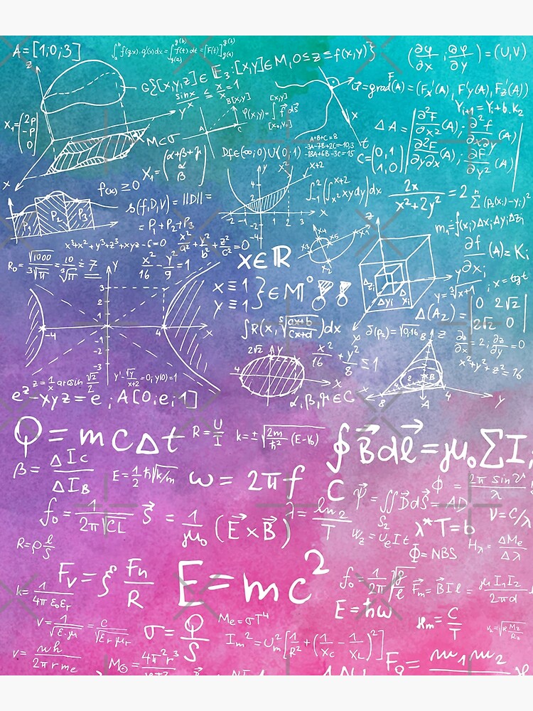 "Math Formula Equation Watercolor" Poster for Sale by PopArtDesigns ...