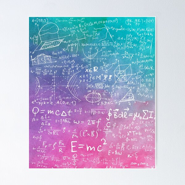 "Math Formula Equation Watercolor" Poster for Sale by PopArtDesigns ...
