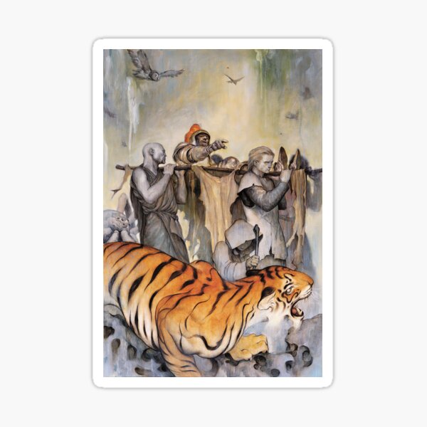 "James Jean Palace Tiger" Sticker for Sale by thomhankinstore | Redbubble