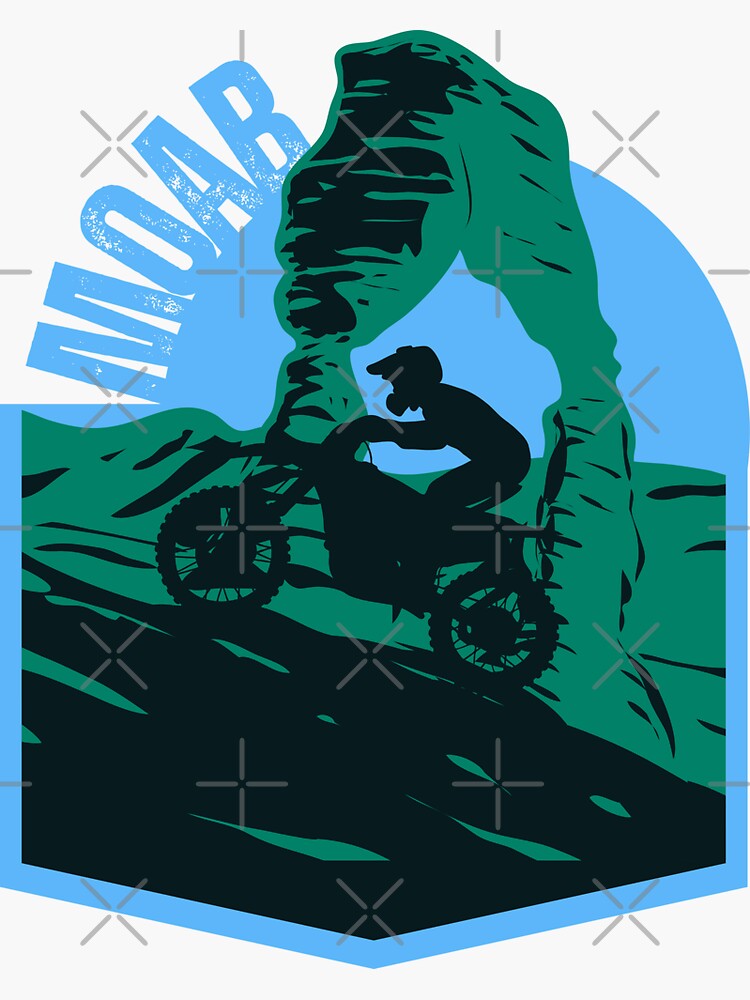 "Moab Utah National Park" Sticker for Sale by retrotravelart | Redbubble