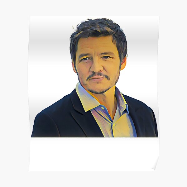 "Funny Gift Chilean Pedro American Pascal Actor Retro Wave" Poster for ...