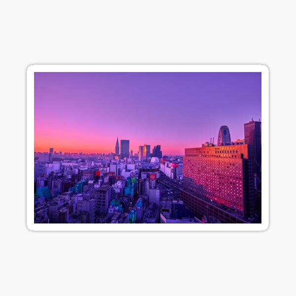 "Dawn in Night City" Sticker for Sale by BienThings | Redbubble