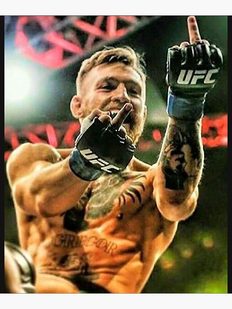 "Conor McGregor Middle Finger Design" Poster for Sale by JASONHOWAR ...