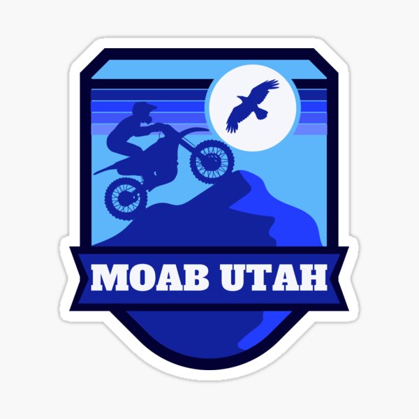 "Moab Utah National Park" Sticker for Sale by retrotravelart | Redbubble