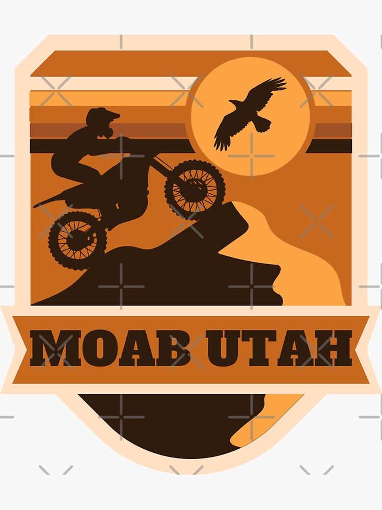 "Moab Utah National Park" Sticker for Sale by retrotravelart | Redbubble