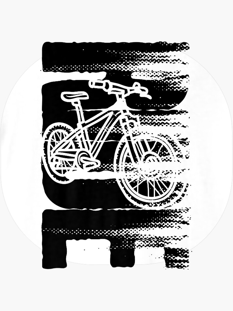"Ride Mountain Bike Mtb Rider Cycle Cycling" Sticker for Sale by ...