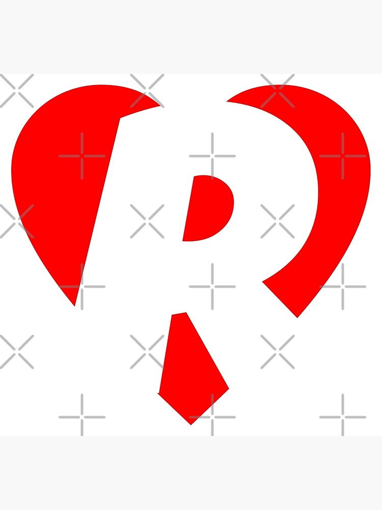 "I love R - Heart R - Heart with letter R" Art Print by theshirtshops ...