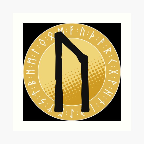 "Viking Runes and Runic Symbols - Uruz (Strength)" Art Print for Sale ...