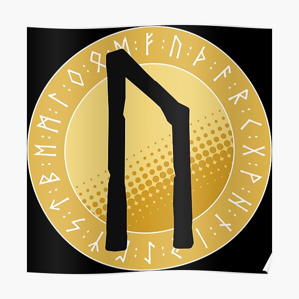 "Viking Runes and Runic Symbols - Uruz (Strength)" Poster for Sale by ...