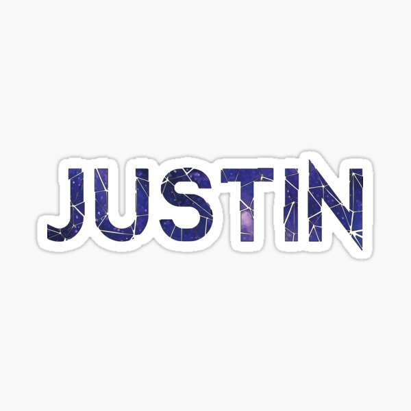 "JUSTIN Name I - My name is JUSTIN - typography name - Galaxy Vibe ...