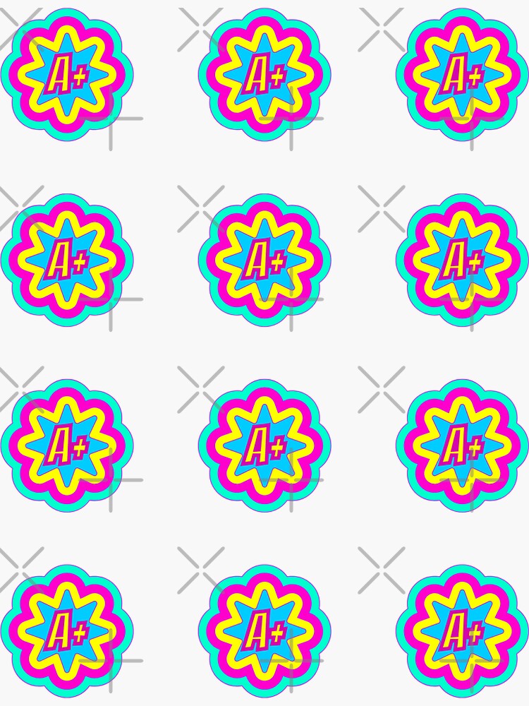 "A Plus Fun Cute Colourful Teacher Parent Reward Motivational" Sticker ...