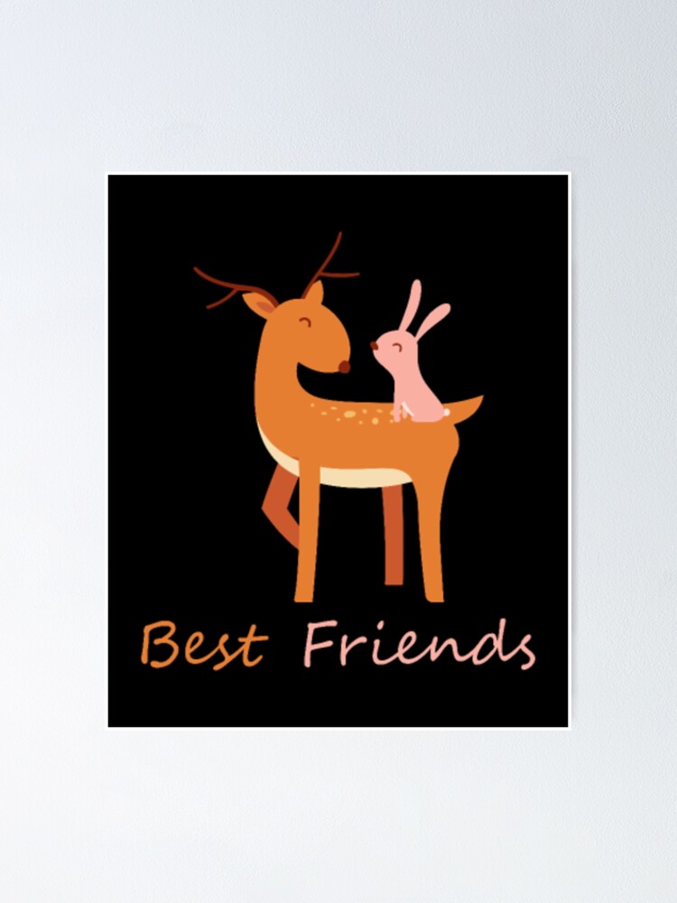 Póster «Mejores amigos venado conejo» de SugonKovva | Redbubble
