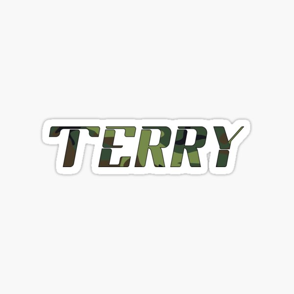 "TERRY Name III - My name is TERRY - typography name - Camo Vibe ...
