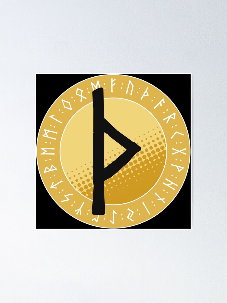 "Viking Runes and Runic Symbols - Thurisaz (Thorn)" Poster for Sale by ...