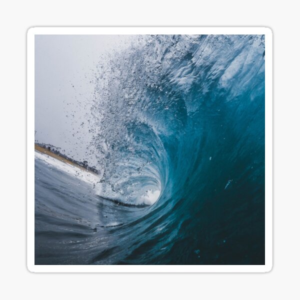 "Amazing blue wave" Sticker for Sale by TheCoolGuys | Redbubble