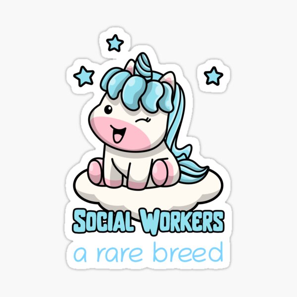 "Social Workers a rare breed" Sticker for Sale by SocialWorkGift ...