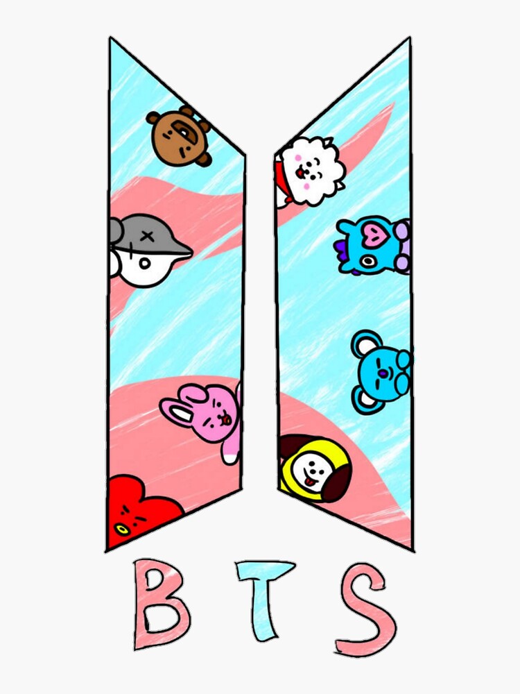 "BT21" Sticker for Sale by zosis | Redbubble