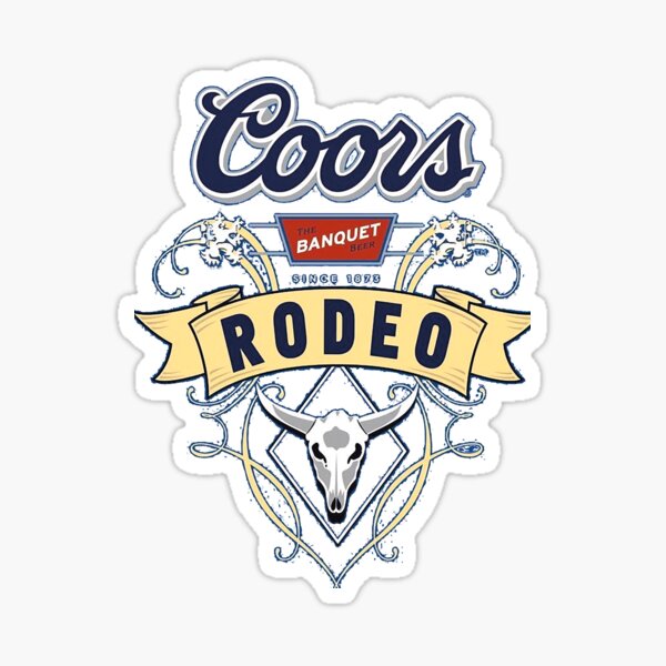 "Coors Banquet Rodeo Logo Distressed" Sticker for Sale by ocampoajke ...