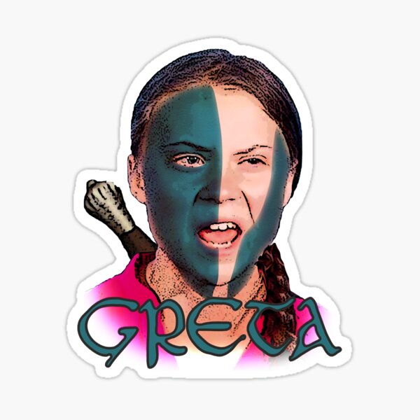 "Cool Greta Thunberg " Sticker for Sale by AdalbetHaman | Redbubble