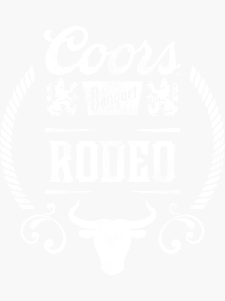 "Coors Banquet Rodeo Logo Distressed" Sticker for Sale by monicalfmahan ...