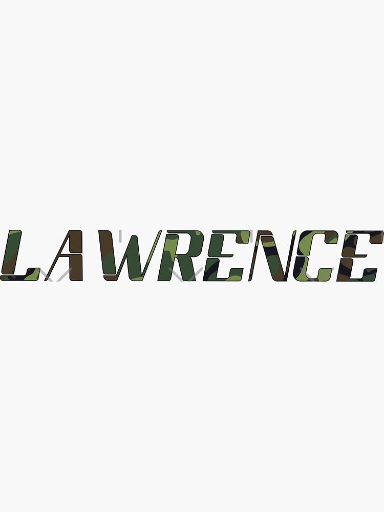 "LAWRENCE Name III - My name is LAWRENCE - typography name - Camo Vibe ...