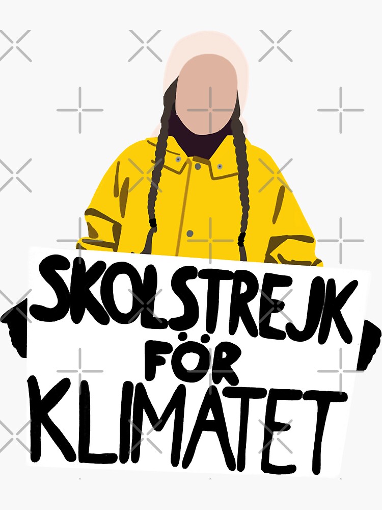 "Fansart Greta Thunberg " Sticker for Sale by AdalbetHaman | Redbubble