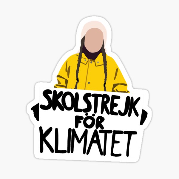 "Fansart Greta Thunberg " Sticker for Sale by AdalbetHaman | Redbubble