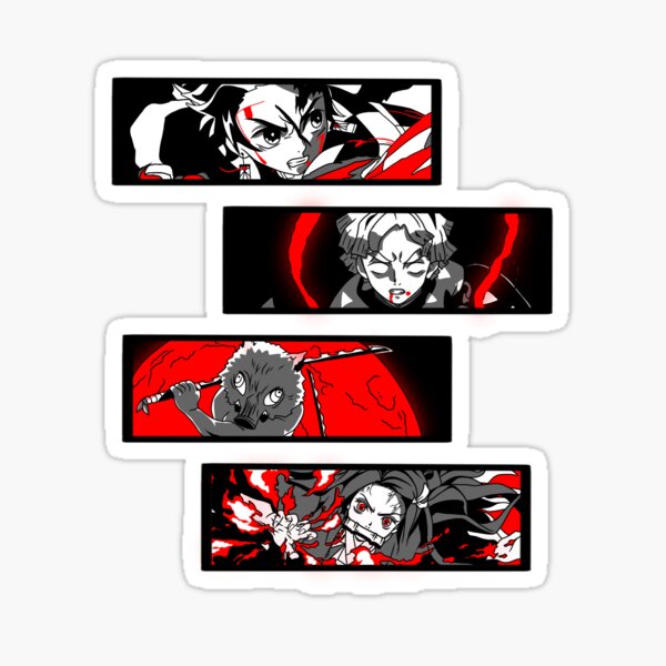 "Demon Slayer Characters" Sticker for Sale by Dianitaa | Redbubble