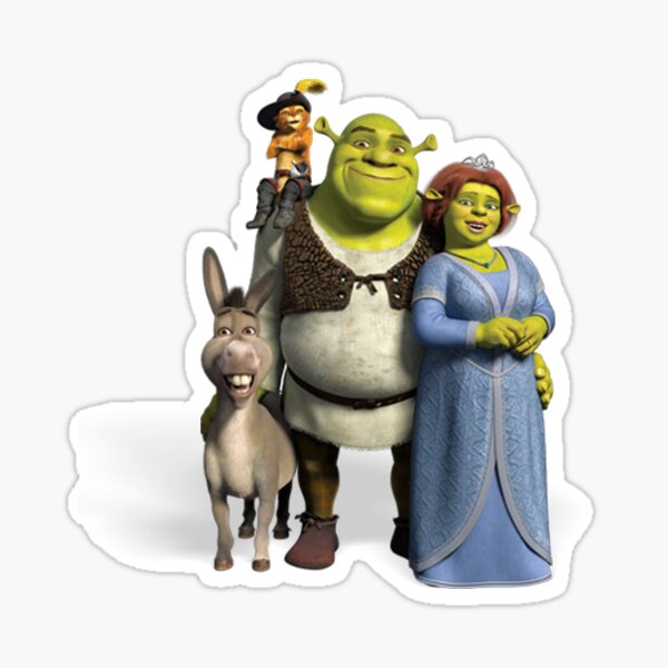 Shrek And Donkey Stickers | Redbubble