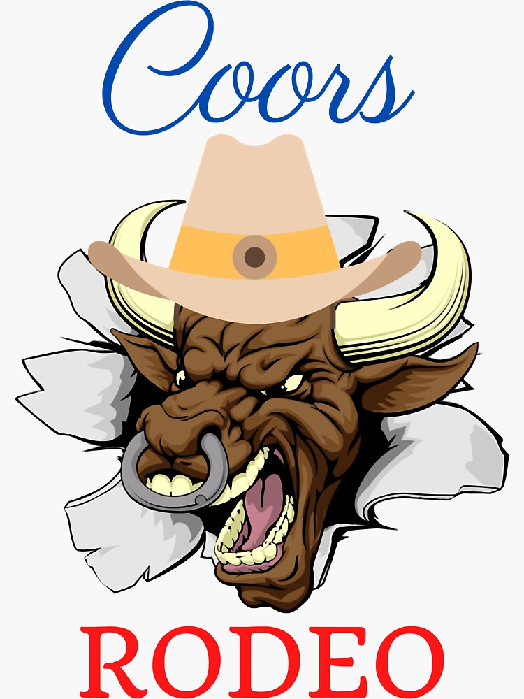 "Coors Banquet Rodeo Logo Distressed" Sticker for Sale by ocampoajke ...