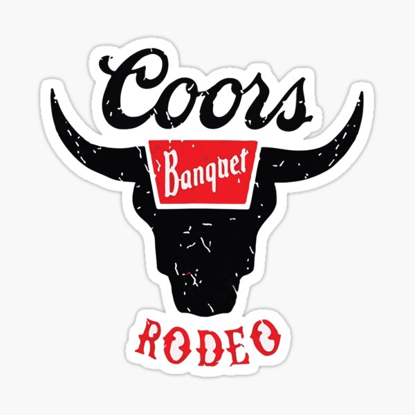 "Coors Banquet Rodeo Logo Distressed" Sticker for Sale by ocampoajke ...